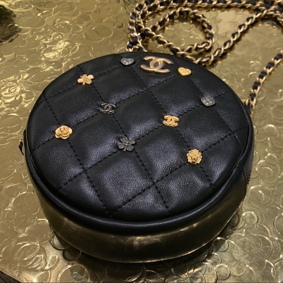 CHANEL | Bags | Soldchanel Mini Round Bag Black Authentic | Poshmark